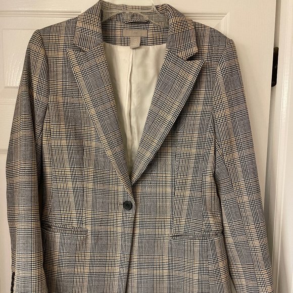 H&M | Jackets & Coats | Hm Checked Blazer | Poshmark